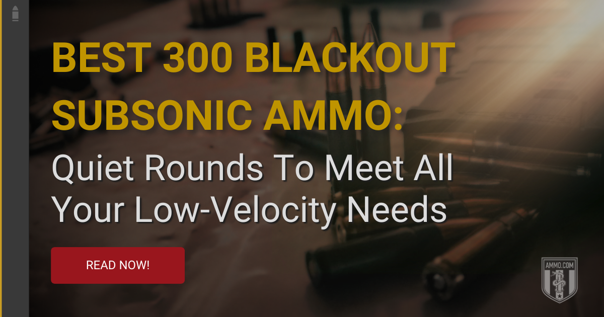Best 300 Blackout Subsonic Ammo For Hunting, Self-Defense, and Plinking