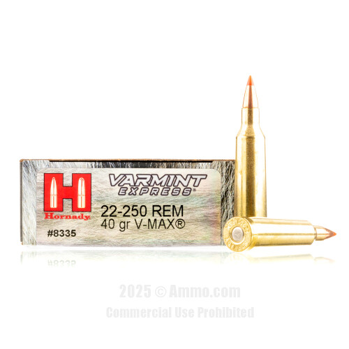 Shop Hornady 22-250 Rem Ammo (In Stock Now)