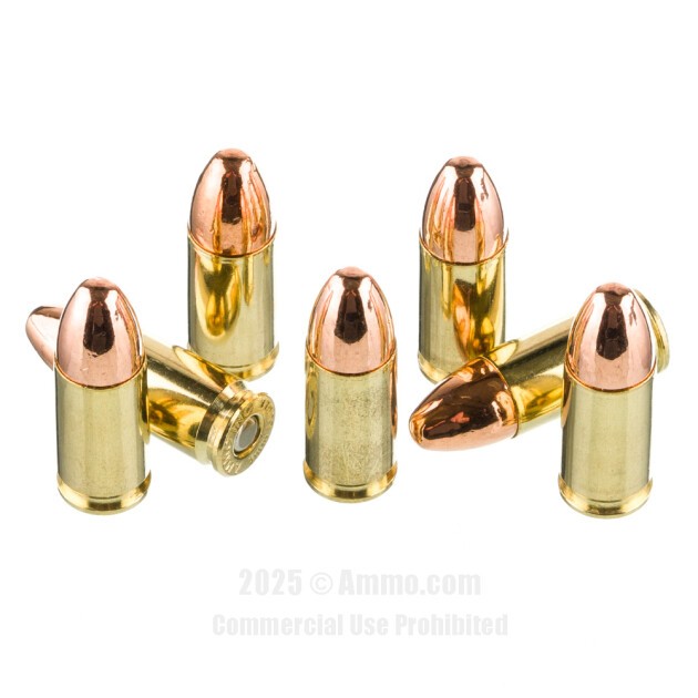 Shop 9mm 50 Round Ammo (High Quality FMJ HP JHP Rounds)
