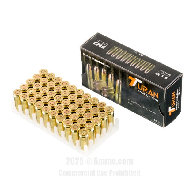 Shop 9mm 50 Round Ammo (High Quality FMJ HP JHP Rounds)