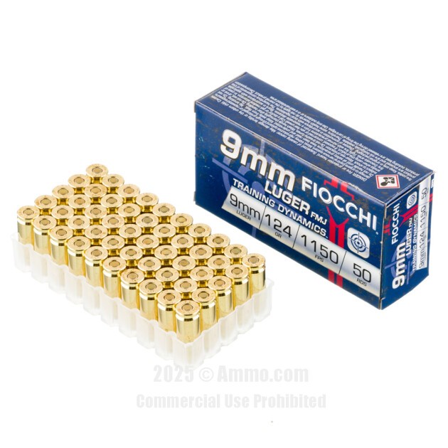 Shop 9mm 50 Round Ammo (High Quality FMJ HP JHP Rounds)