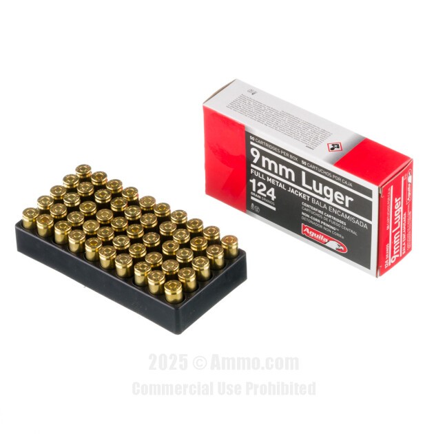 Shop 9mm 50 Round Ammo (High Quality FMJ HP JHP Rounds)