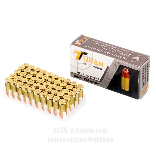 Shop 9mm 50 Round Ammo (High Quality FMJ HP JHP Rounds)