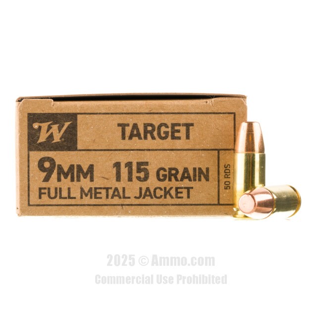 Shop 9mm 50 Round Ammo (High Quality FMJ HP JHP Rounds)