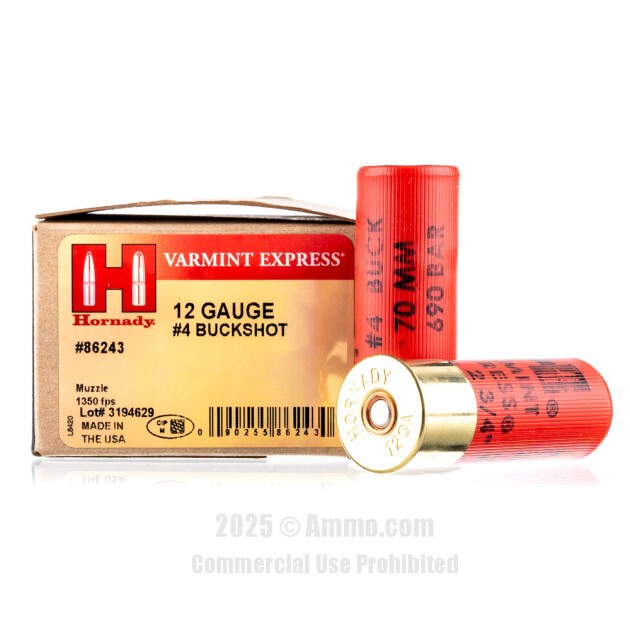 #4 Buckshot Ammo For Sale (12ga, 20ga, and 410)